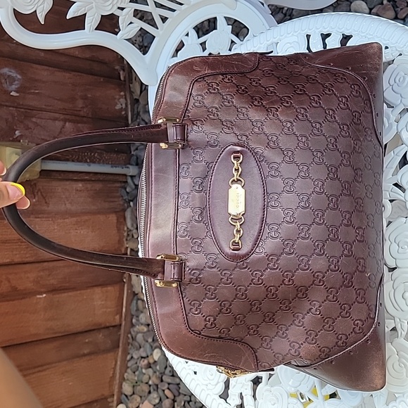 Gucci | Bags | Leather Gg Top Handle Bag | Poshmark